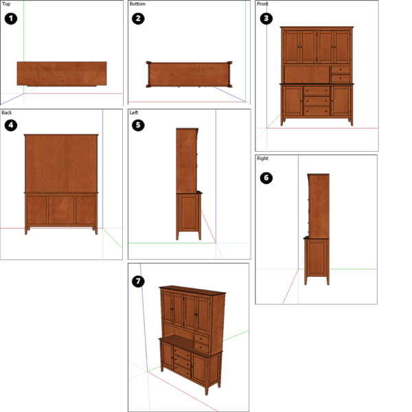 View một Model trong SketchUp | Lệnh Zoom, Orbit, Pan SketchUp